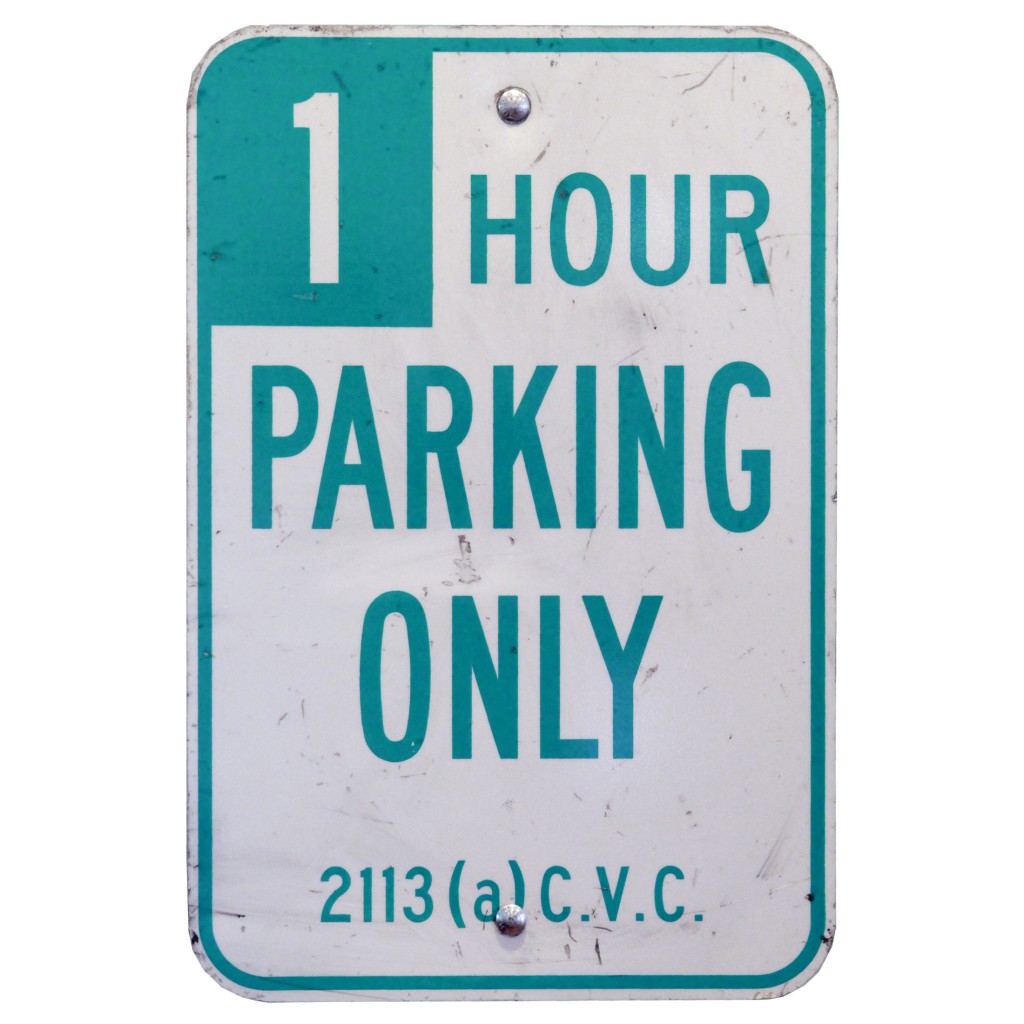 1 HOUR PARKING ONLY SIGN | Air Designs