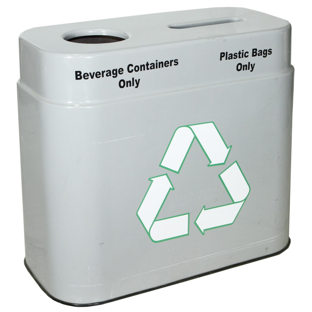 Trash Can Recycle Bin Gray Air Designs 2994