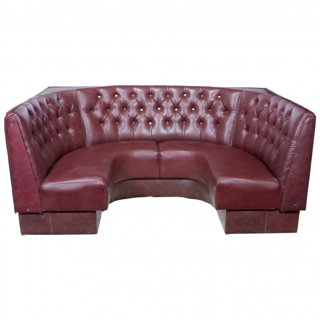 BOOTH / BUTTON TUFT / BURGANDY / U BOOTH | Air Designs