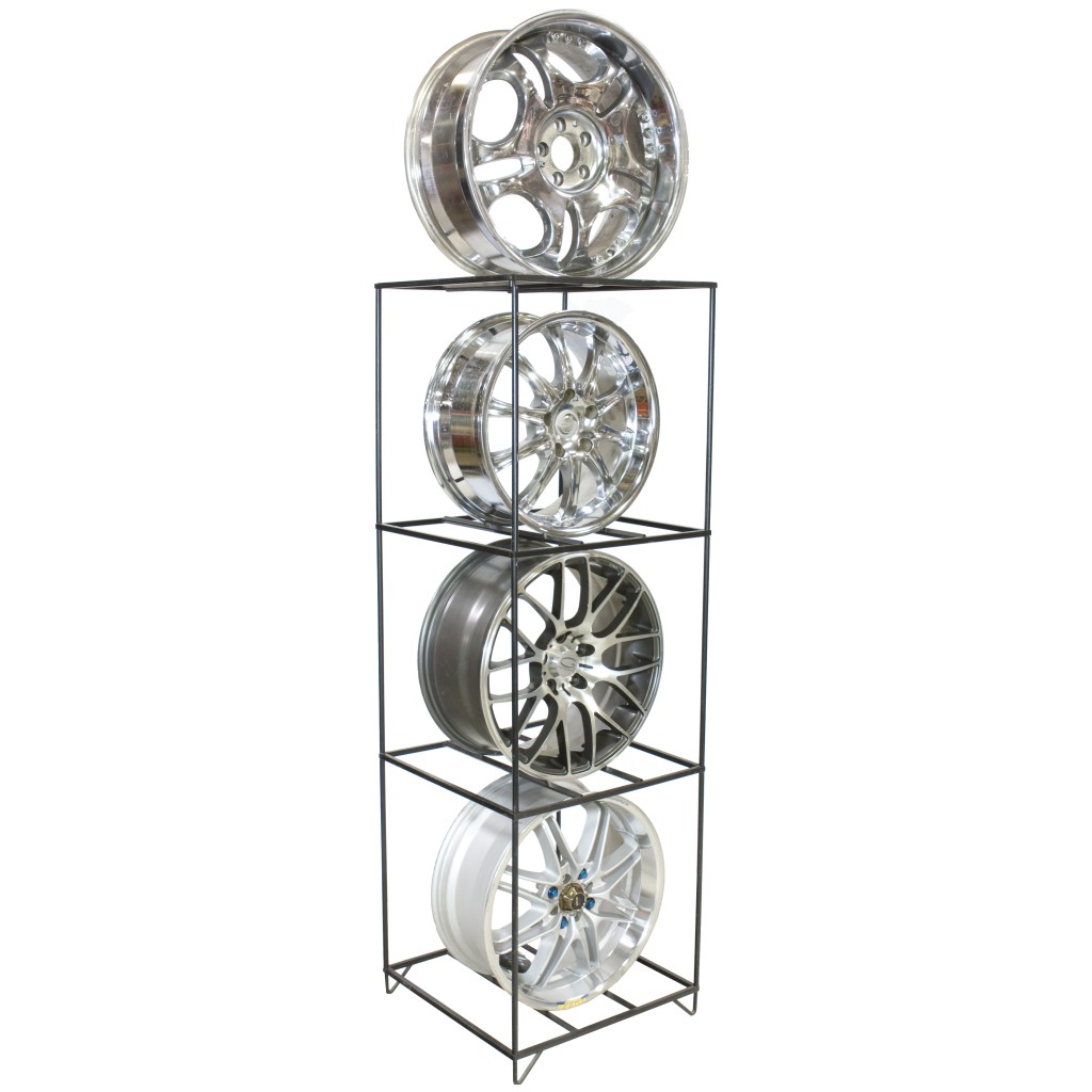 WHEEL DISPLAY RACK W/ 4 WHEELS | Air Designs