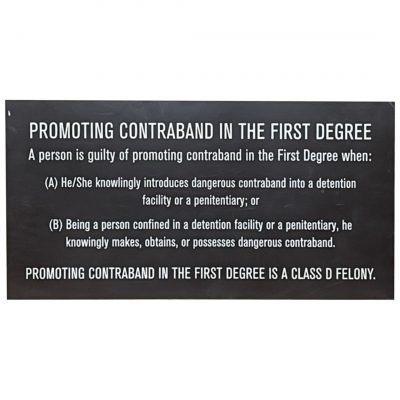 “ATTEMPTED ESCAPE” SIGN / AGED | Air Designs