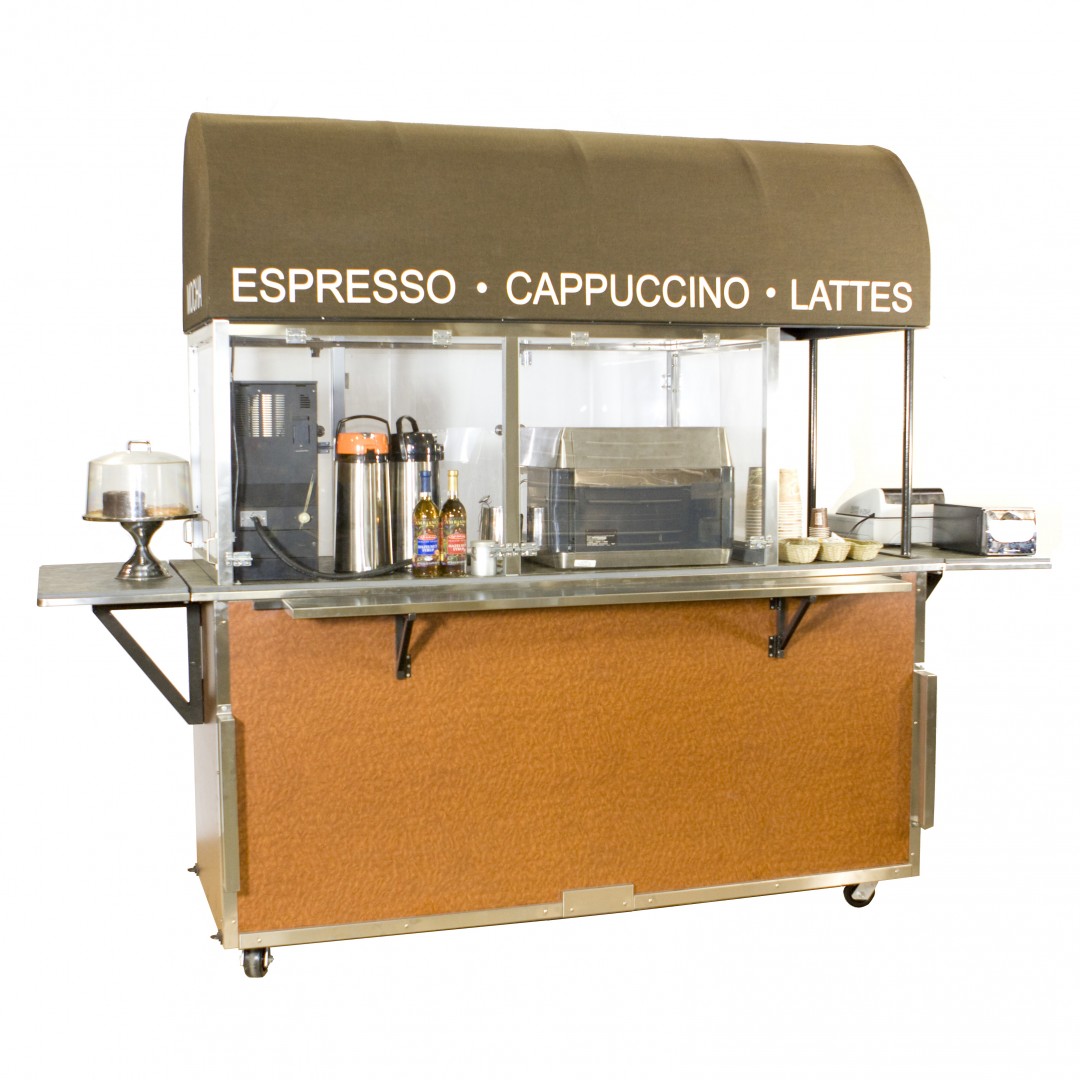 ESPRESSO & COFFEE CART / LARGE / BROWN / DRESSED | Air Designs
