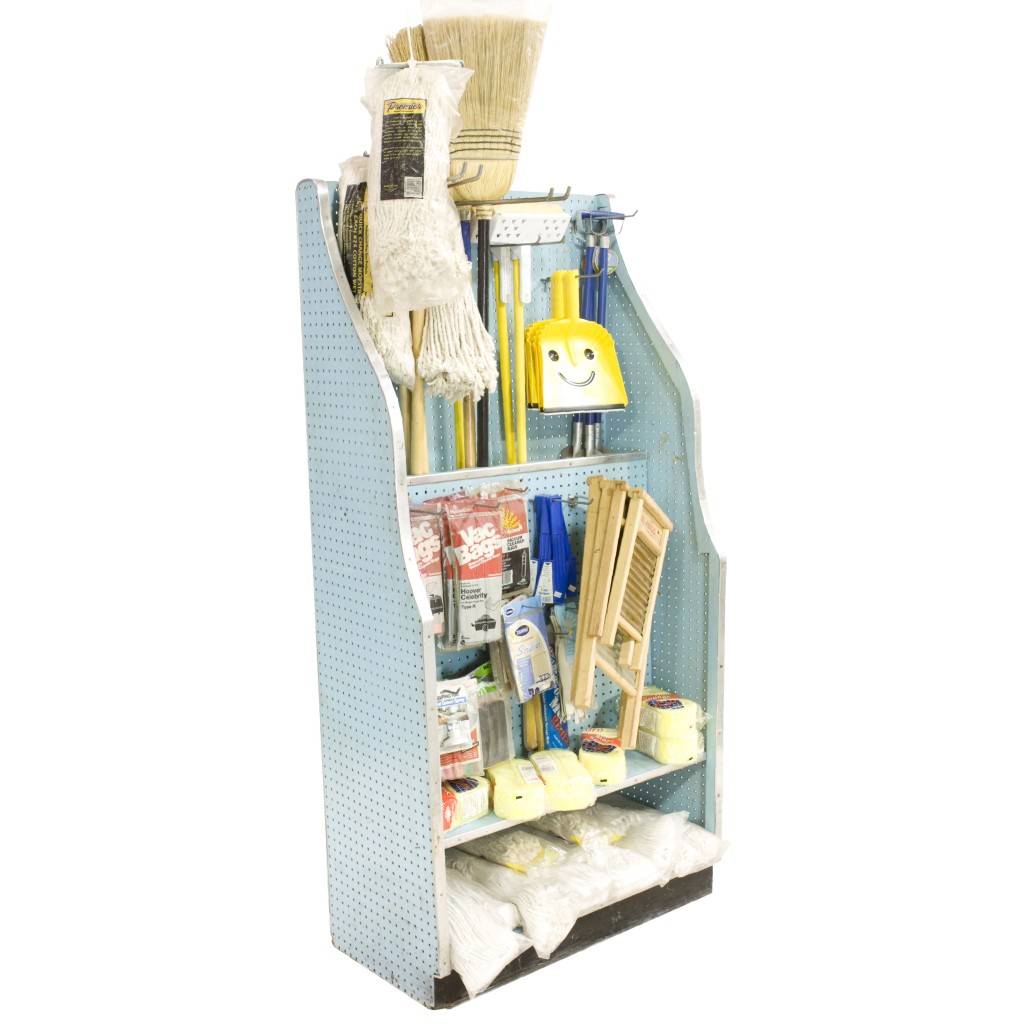 CLEANING PRODUCT DISPLAY W/ PRODUCTS | Air Designs