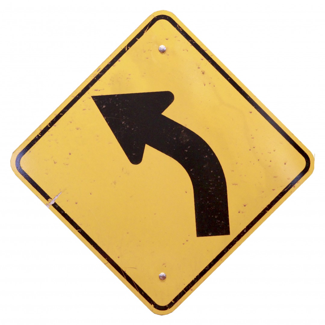 LEFT CURVE ROAD WARNING SIGN | Air Designs
