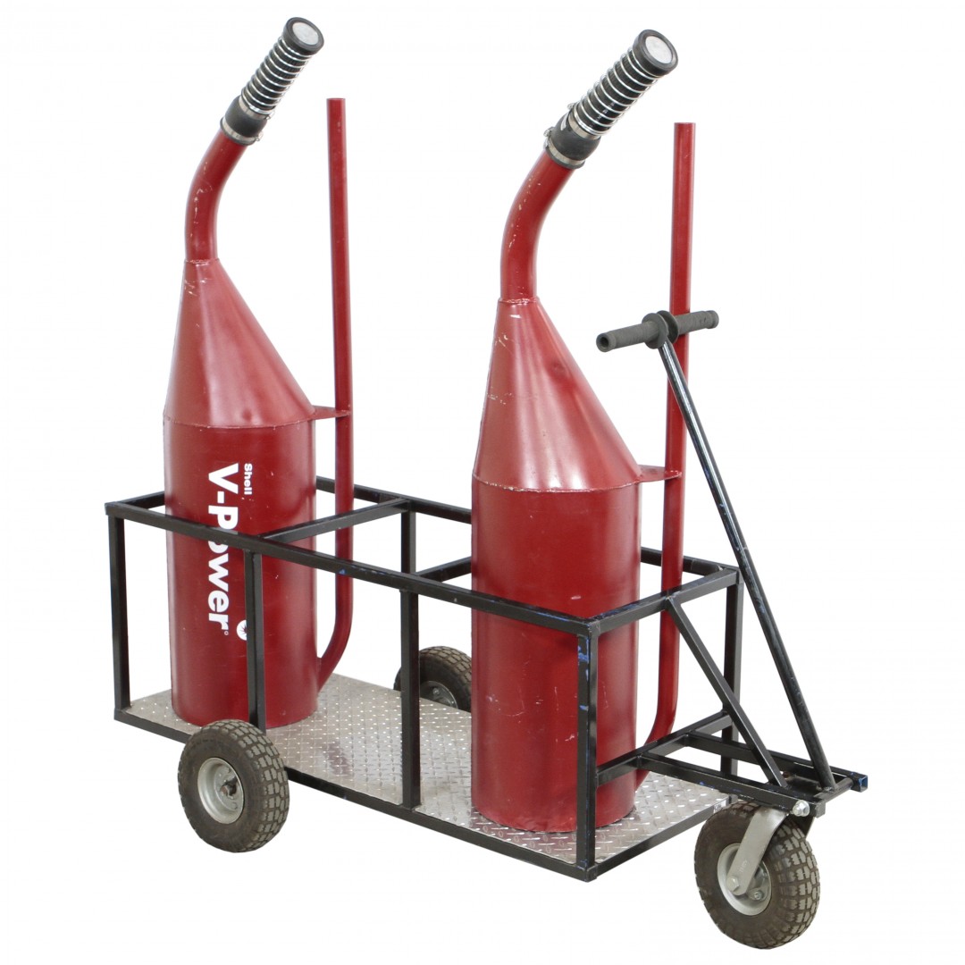 NASCAR FUEL CART W/ 3 FUEL CANS / BLACK | Air Designs