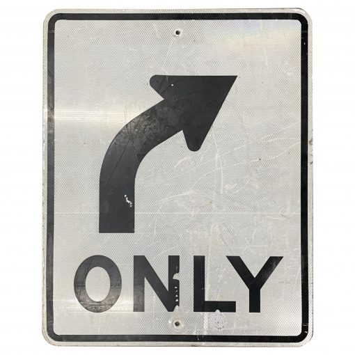 “RIGHT TURN ONLY” SIGN | Air Designs “RIGHT TURN ONLY” SIGN | Air Designs